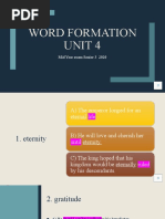 Word Formation List | PDF | Human Communication | Linguistic Morphology