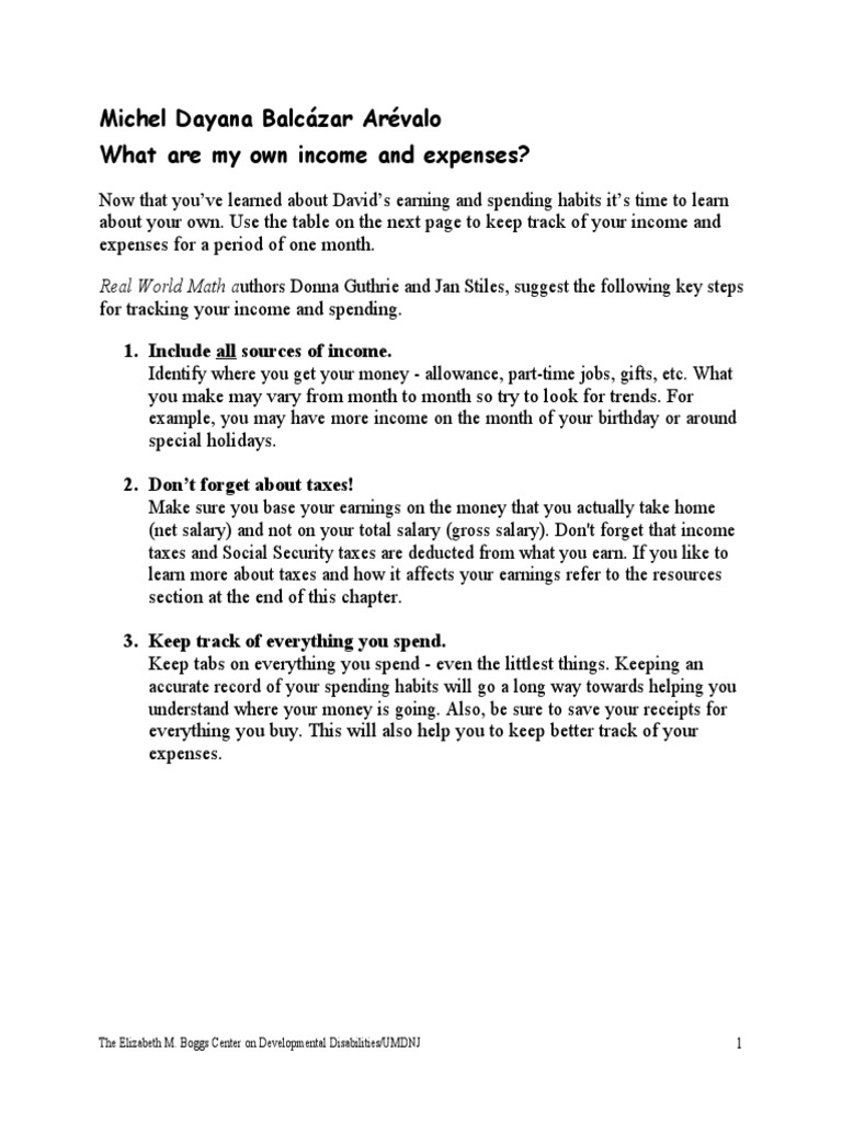 Budgeting Basics Module 2 | PDF | Income | Taxes