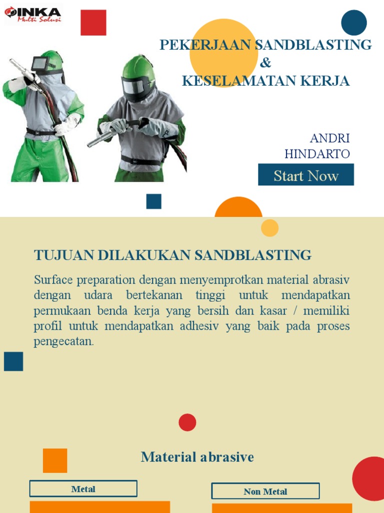 Pekerjaan Sandblasting & Keselamatan Kerja | PDF