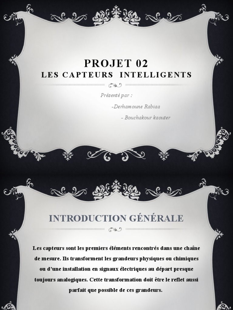 Mini Projet - Les Capteurs | PDF | Capteur | Électronique