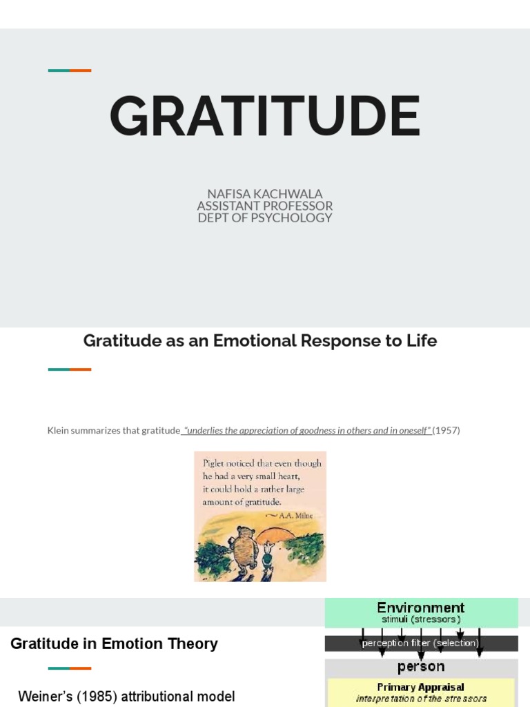 GRATITUDE | PDF | Gratitude | Emotions