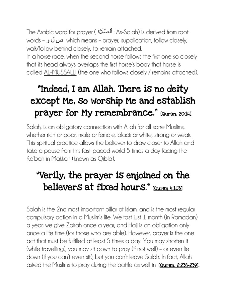 Benefit of Salah in This Word and Hereafter by AYEINA | PDF | Muhammad ...