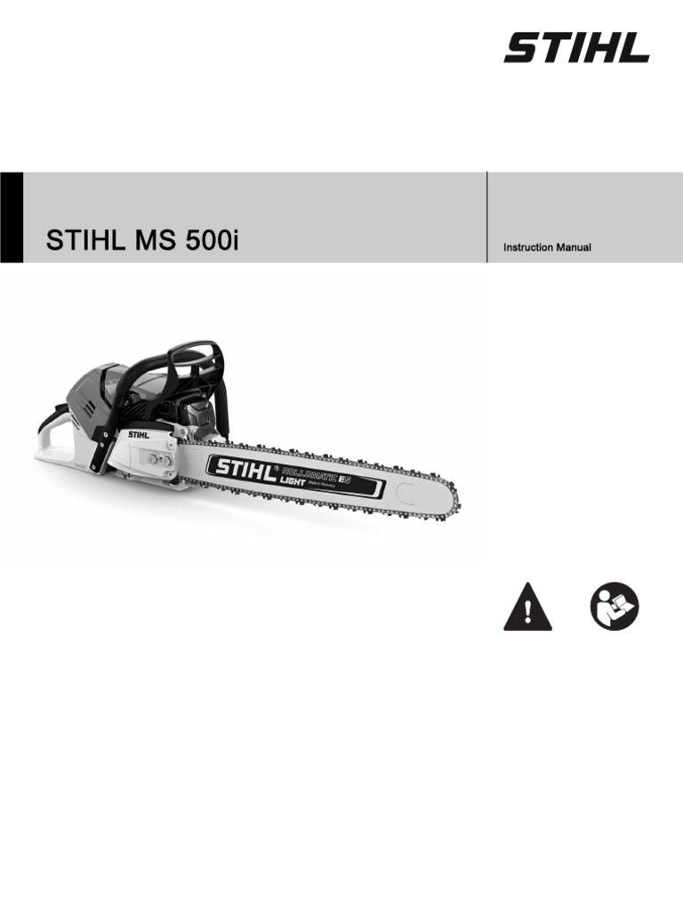 STIHL MS 500i | PDF | Gasoline | Manufactured Goods