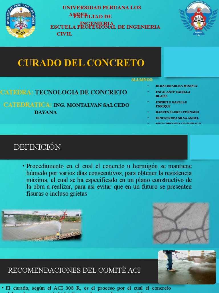 5.curado Del Concreto | PDF | Hormigón | Agua