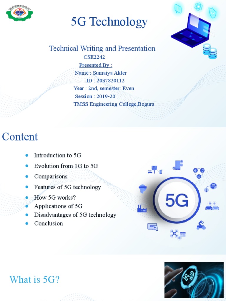 5G Wireless Technology Presentation | PDF | Radio | Wireless