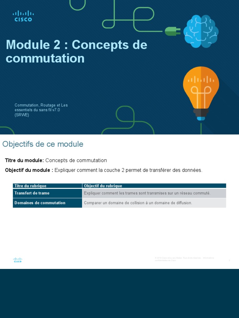 SRWE Module 2 | PDF | Commutateur réseau | Protocoles Internet