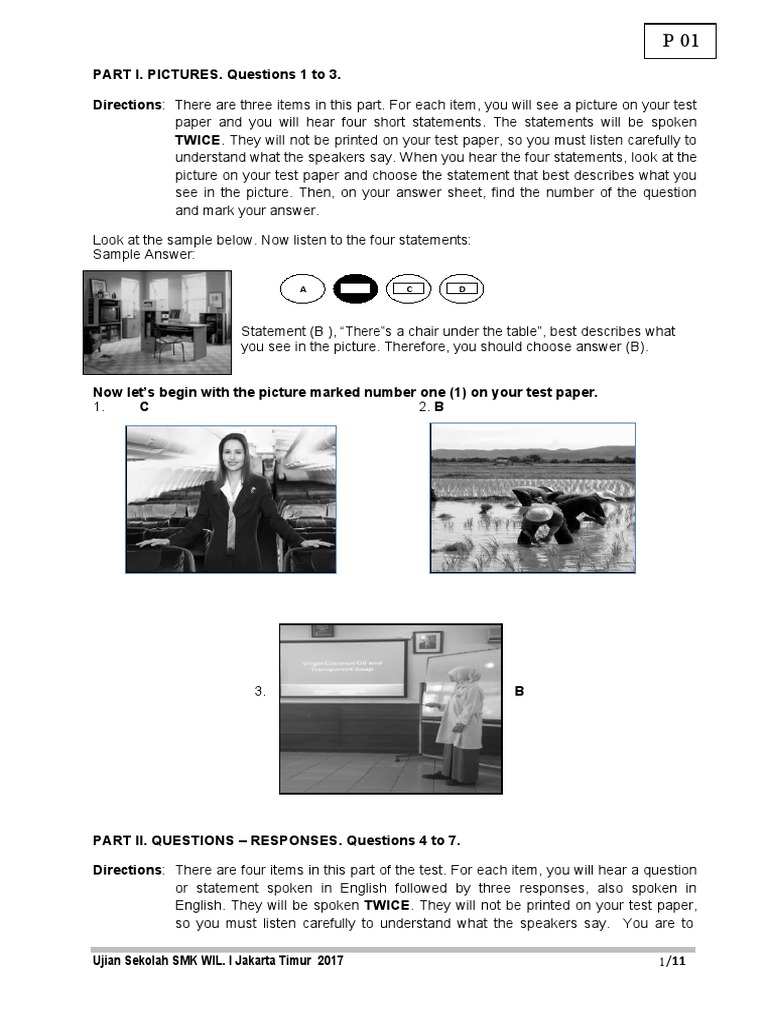 Lembar Soal&jwb 1-1 B.inggris | PDF | Cubism | Pablo Picasso