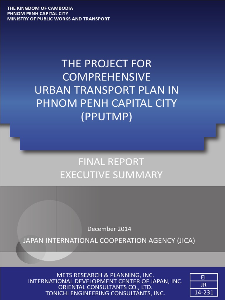 Phnom Penh Urban Transport Plan Summary | PDF | Transport | Public ...