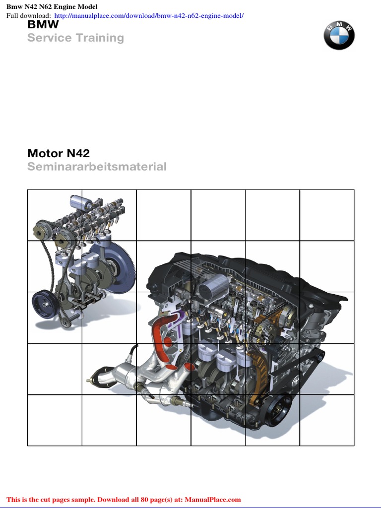 BMW n42 n62 Engine Model | PDF