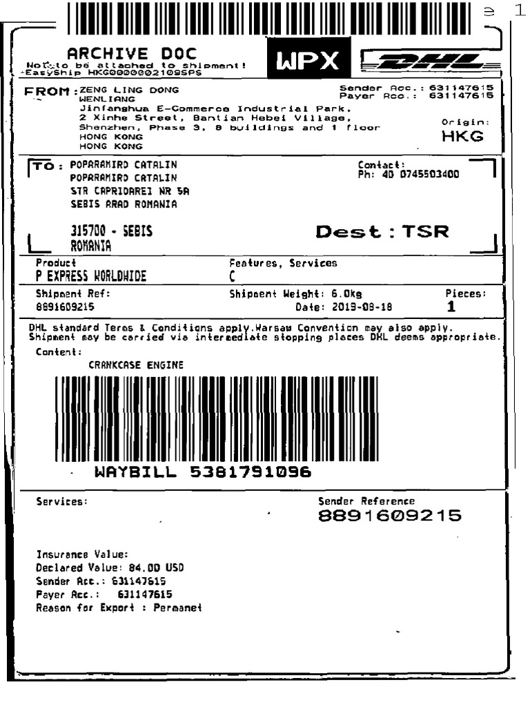 Scan DHL | PDF