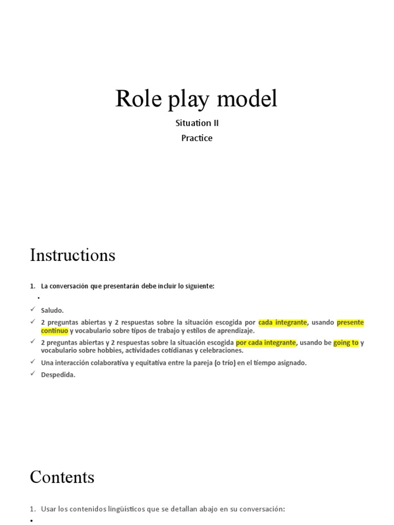 Modelo de Role Play | Download Free PDF | Linguistics | Cognition