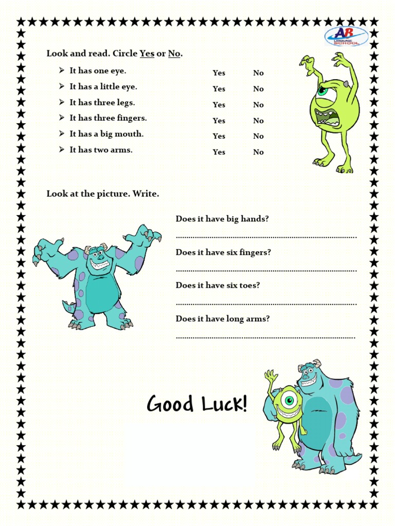 Monster Characteristics Checklist | PDF