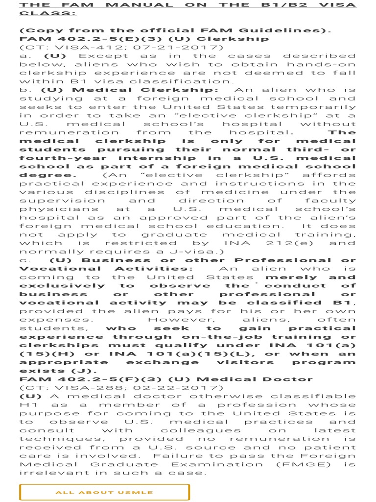 Usmle Visa For Electives - GUIDING IMGS TO MATCH | PDF | Travel Visa ...