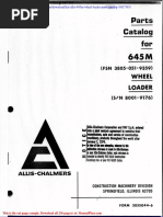 Allis Chalmers 715 Backhoe Loader Parts Catalog | PDF | Axle | Pump