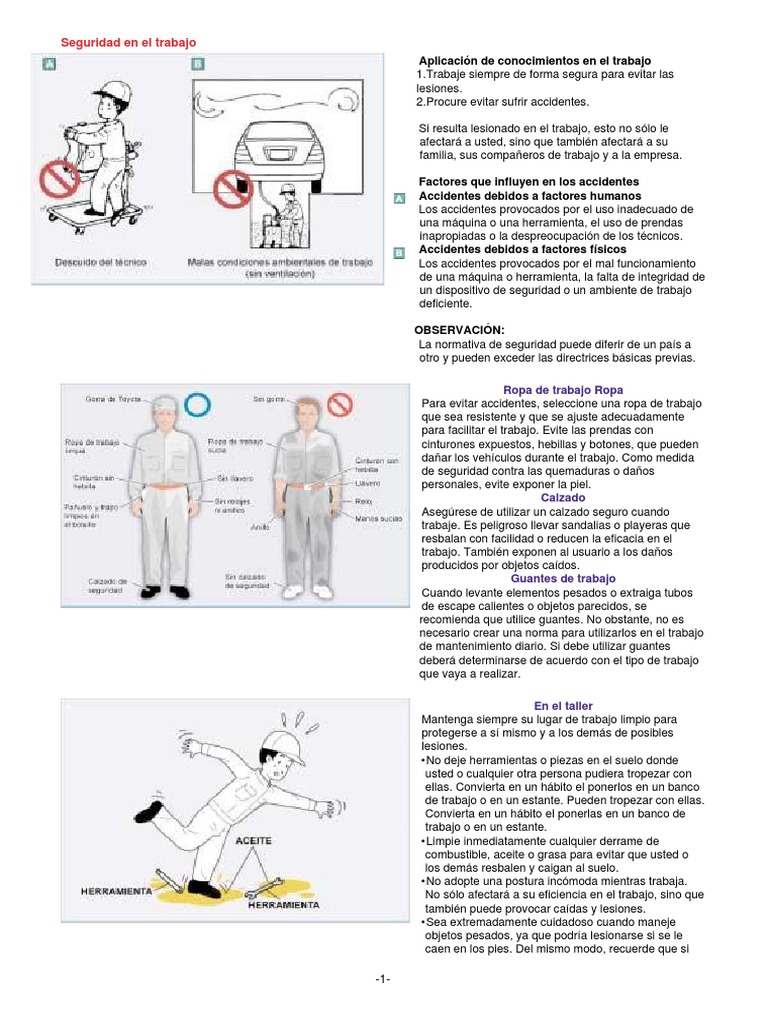 La Seguridad en El Trabajo Mecanico. | PDF | Enchufes y tomas de corriente alterna