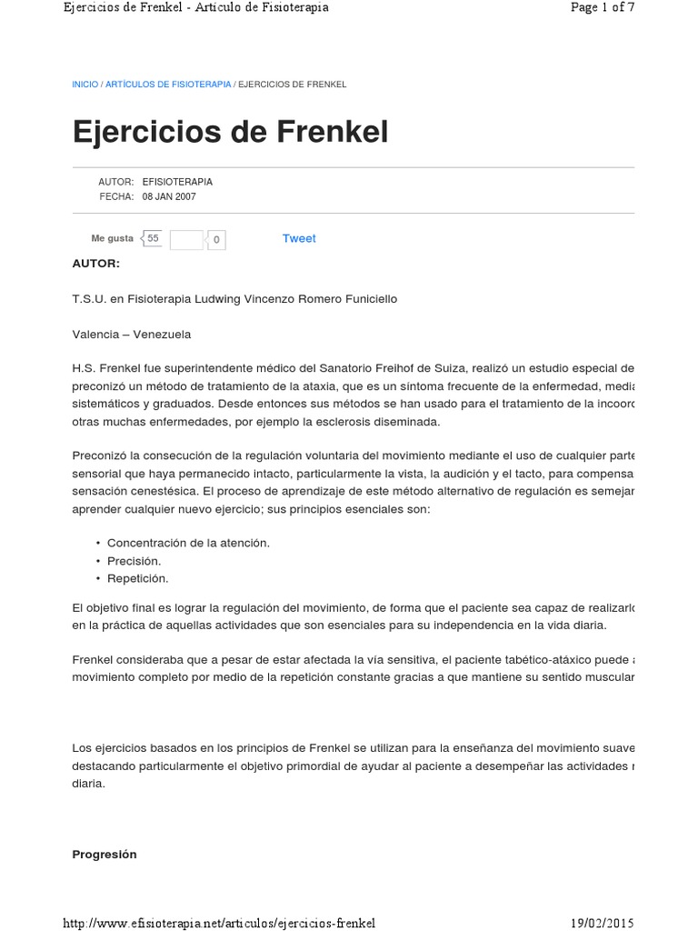 Ejercicios de Frenkel | PDF | Rodilla | Pie