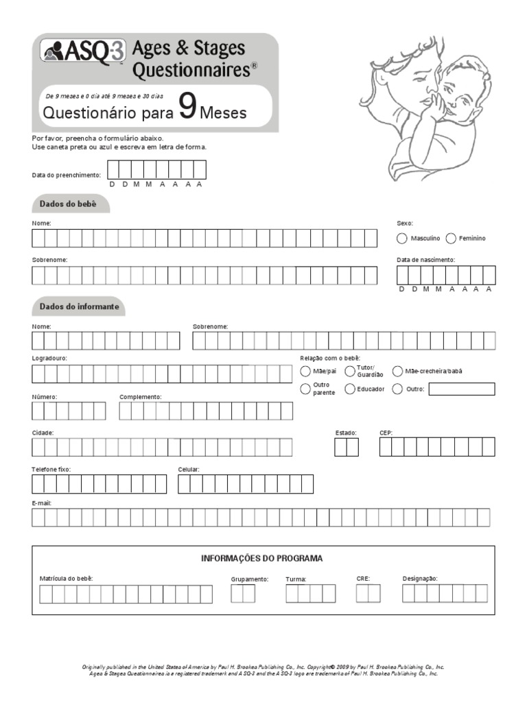 ASQ3 09 Meses | PDF
