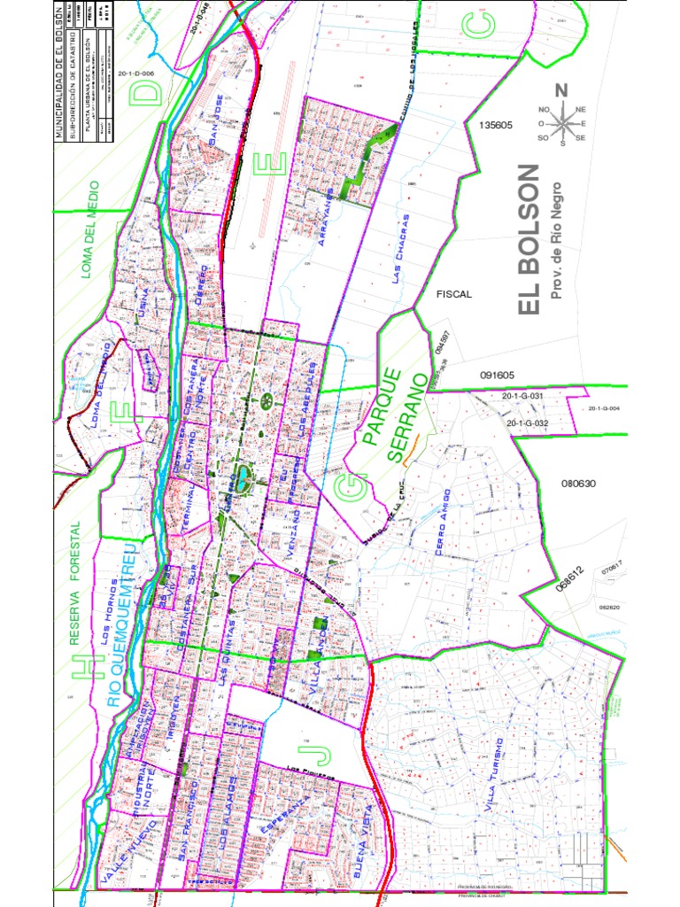 Mapa Urbano El Bolson - Municipalidad de El Bolson | PDF