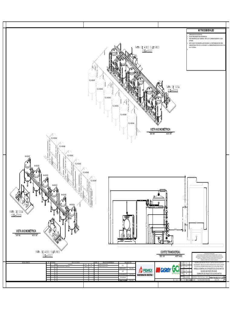 Arrmh-P4a-860-02-K-Pl-0025 - A - Arreglo General en 3D Paquete de Lechos Mixtos | PDF