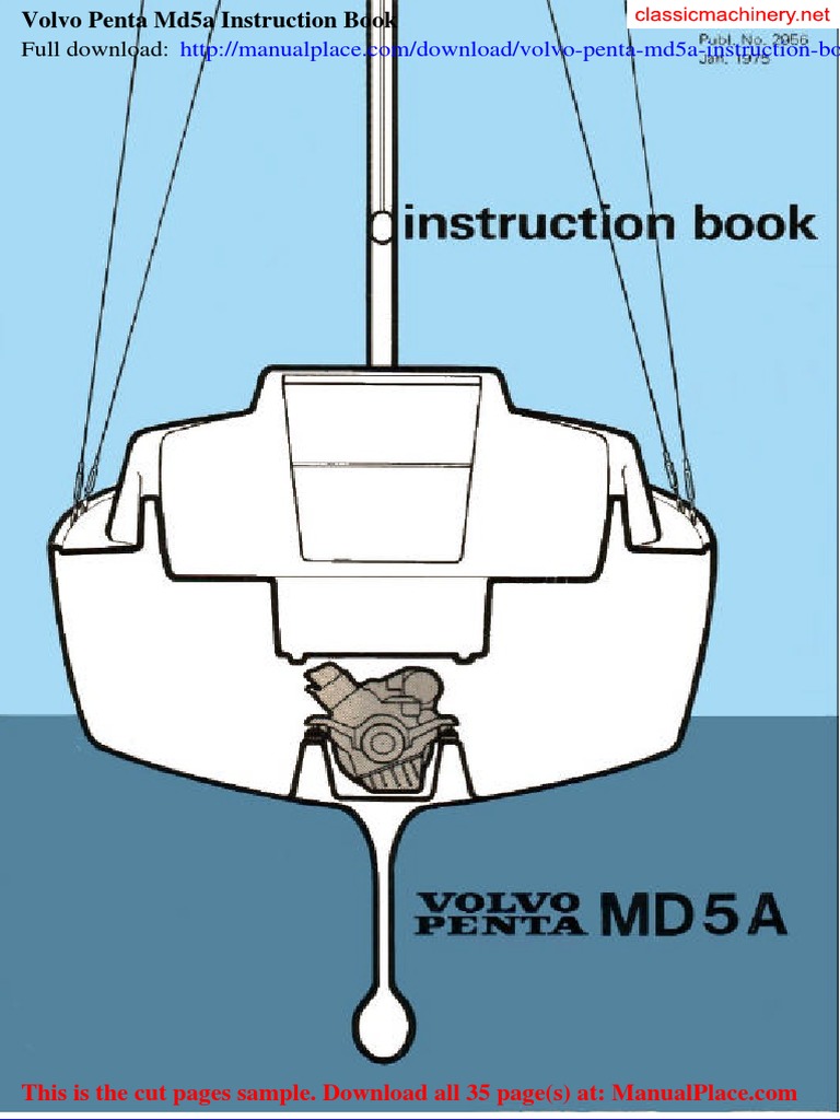 Volvo Penta Md5a Instruction Book | PDF