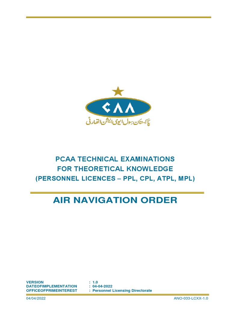 CPL Exams Ano 33 | PDF | Air Traffic Control | Meteorology