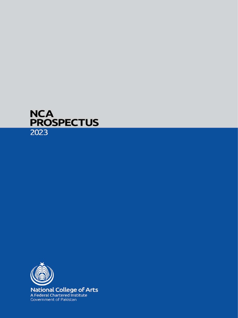 Prospectus 2023 | PDF | Lahore | Arts And Crafts Movement