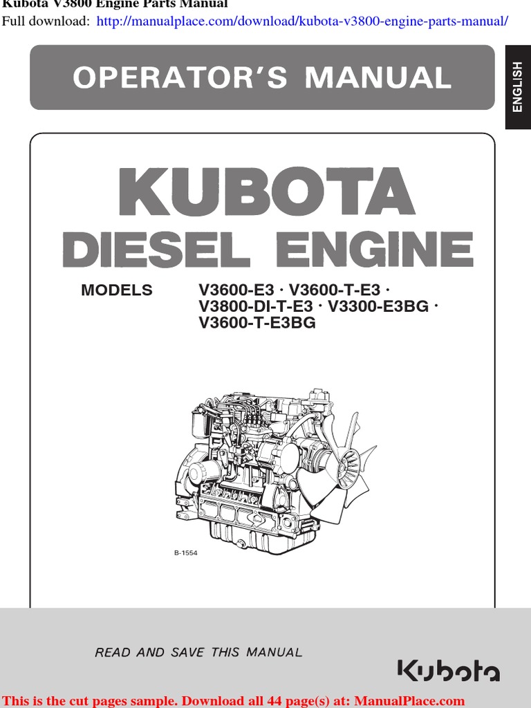 Kubota V3800 Engine Parts Manual | PDF | Radiator | Mechanical Engineering