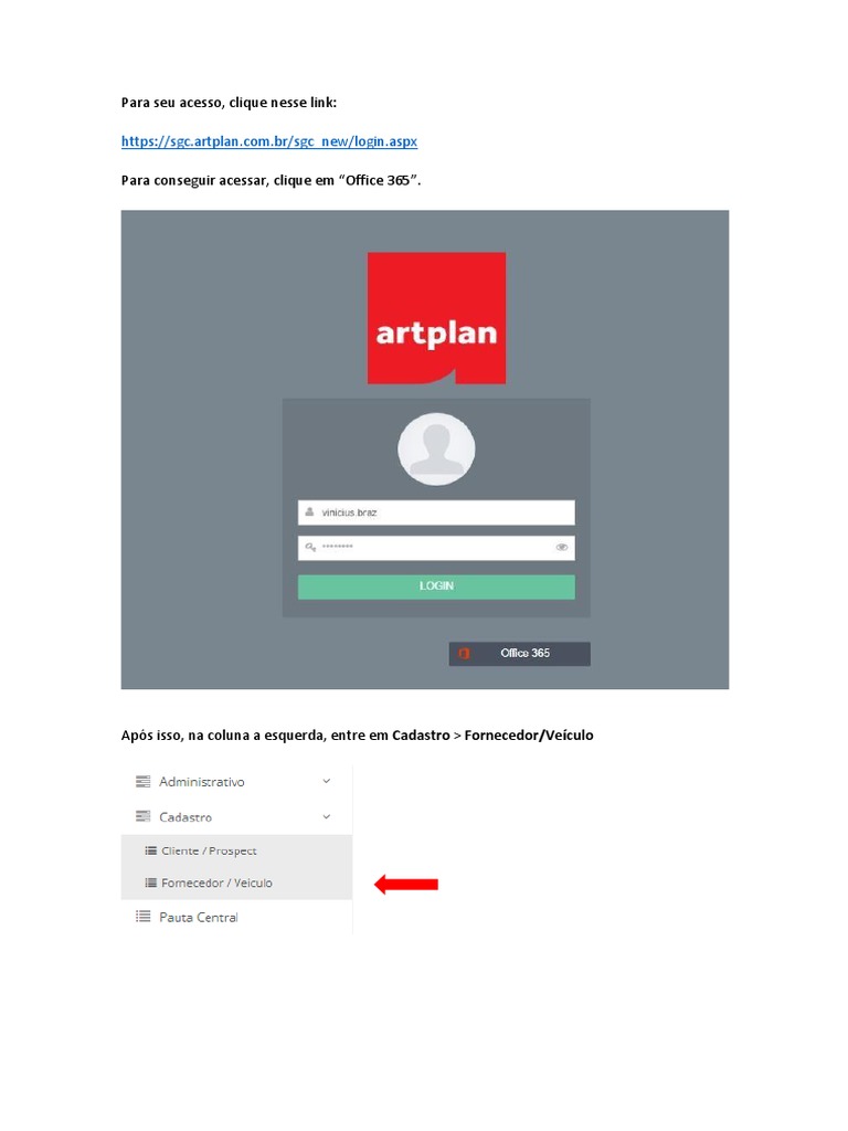 Passo A Passo Cadastro - SGC | PDF