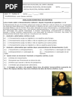 Folha de Resposta de Historia Do 7º Ano | PDF | Renascimento | Idade Média