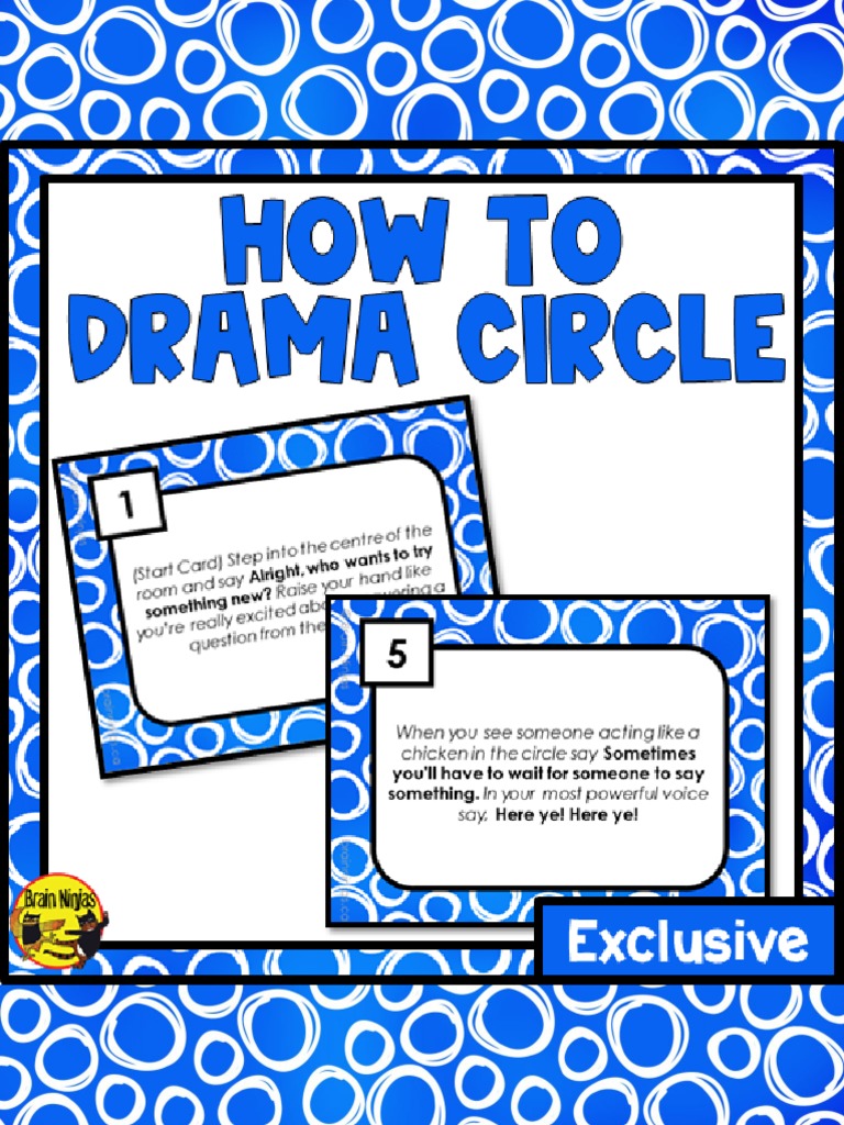 Drama Circle Activity | PDF | Teachers | Internet