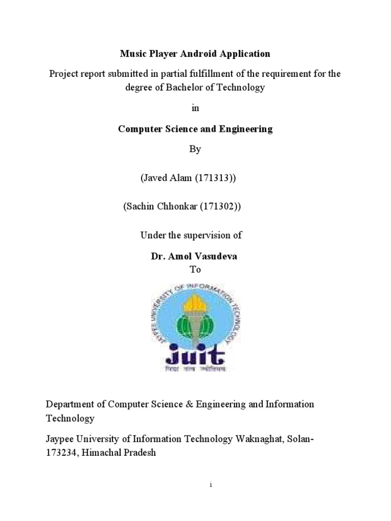 Music Player Android Application | PDF | Android (Operating System) | Software Development Kit