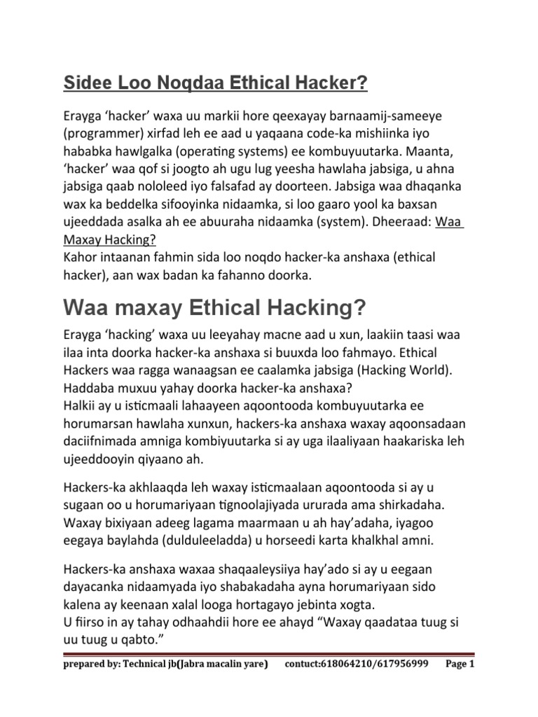 Ethical Hacker | PDF