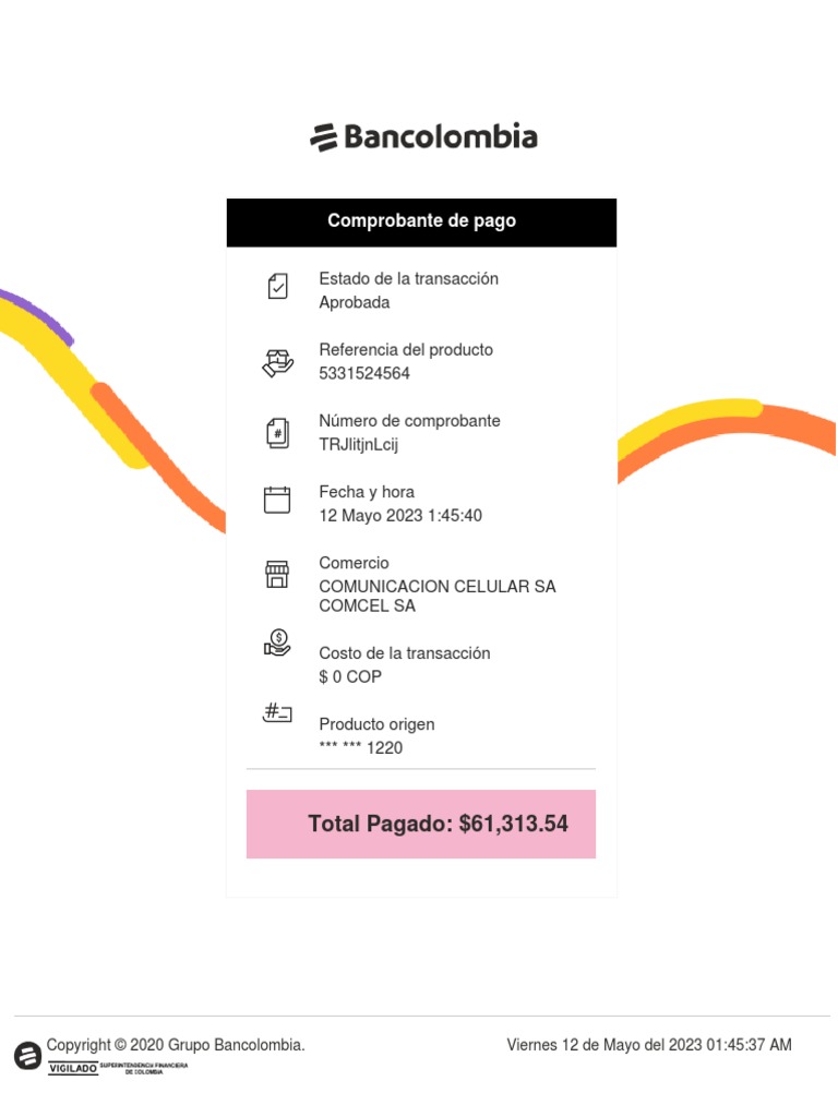 Comprobante Transferencia Boton | PDF Comprobante Transferencia Boton | PDF