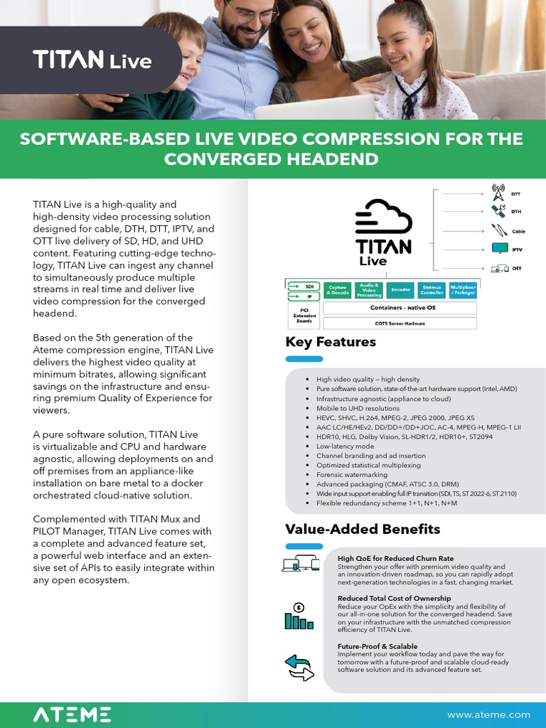 Ateme Titan Live: High-Quality Video Processing | PDF | Data ...