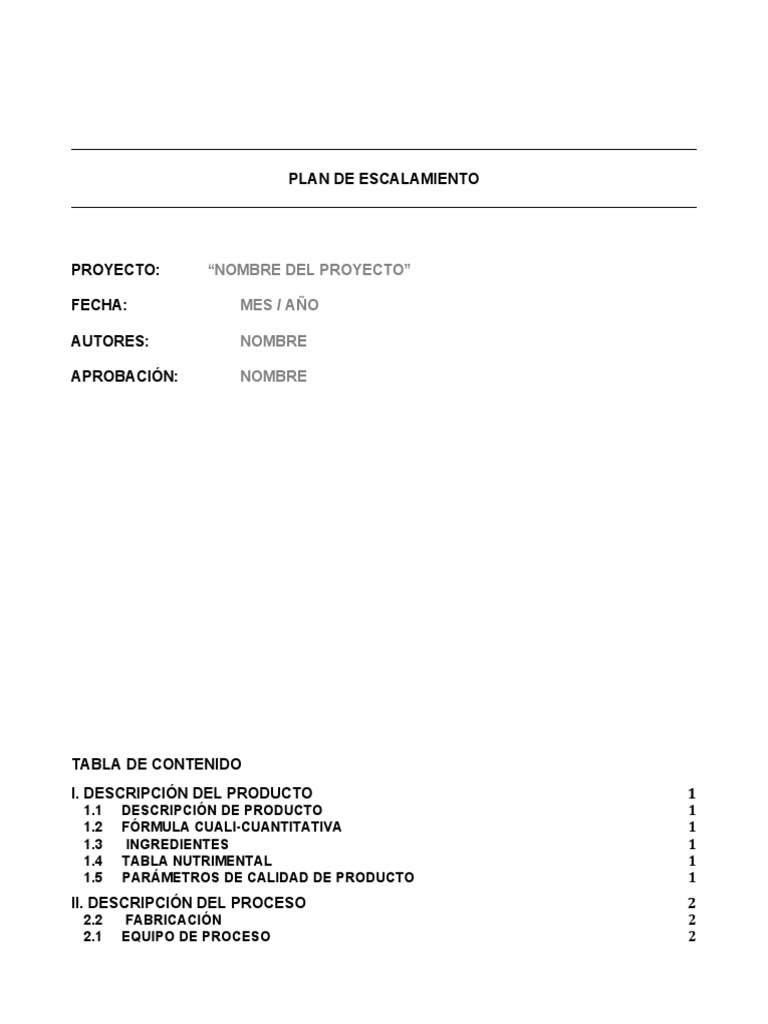 Formato Plan de Escalamiento | PDF | Business