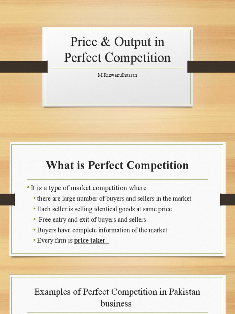 Price Out Put in Perfect Competition 06062023 010428pm | PDF | Perfect ...