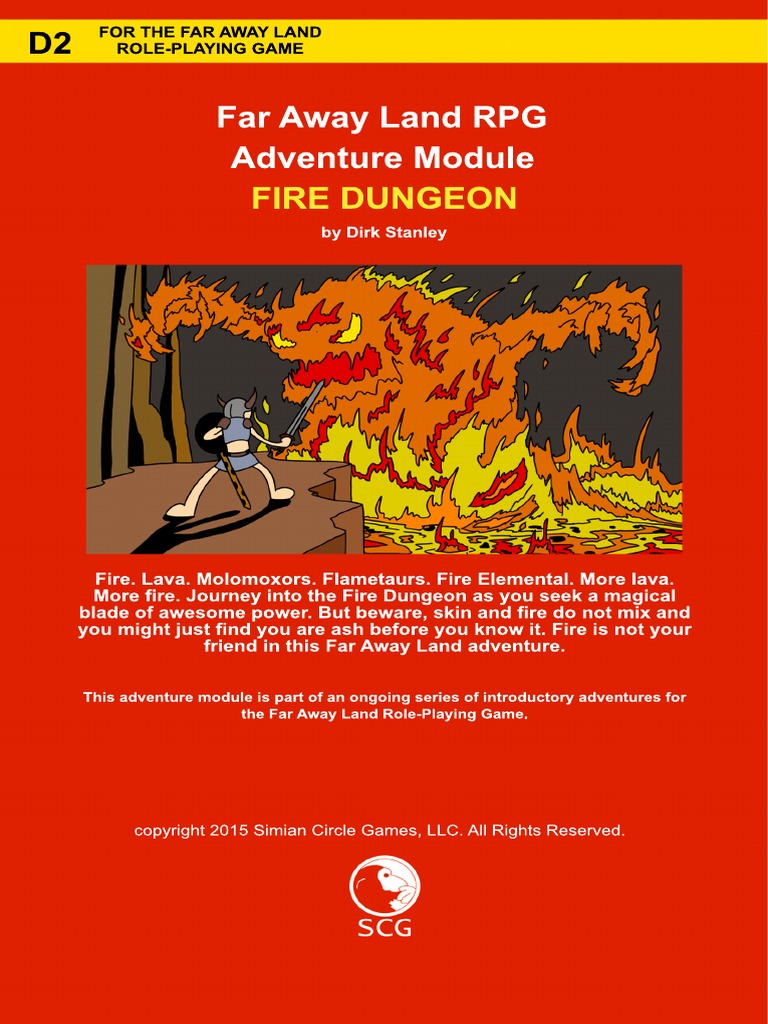 Far Away Land Adventures Fire Dungeon | PDF