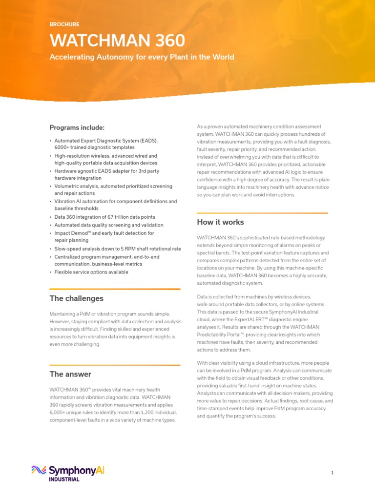 Latest - Industrial - Symphony Industrial Ai Data Sheets Watchman 360 ...