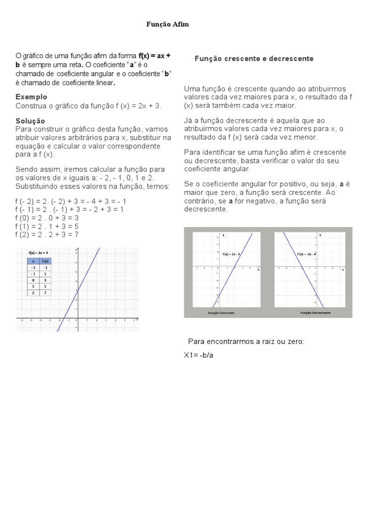 Graficos De Funcoes Pdf Função Matemática Exponenciação