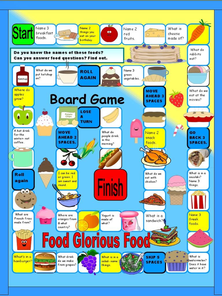 Food Trivia Board Game Questions | PDF | Food And Drink | Cuisine