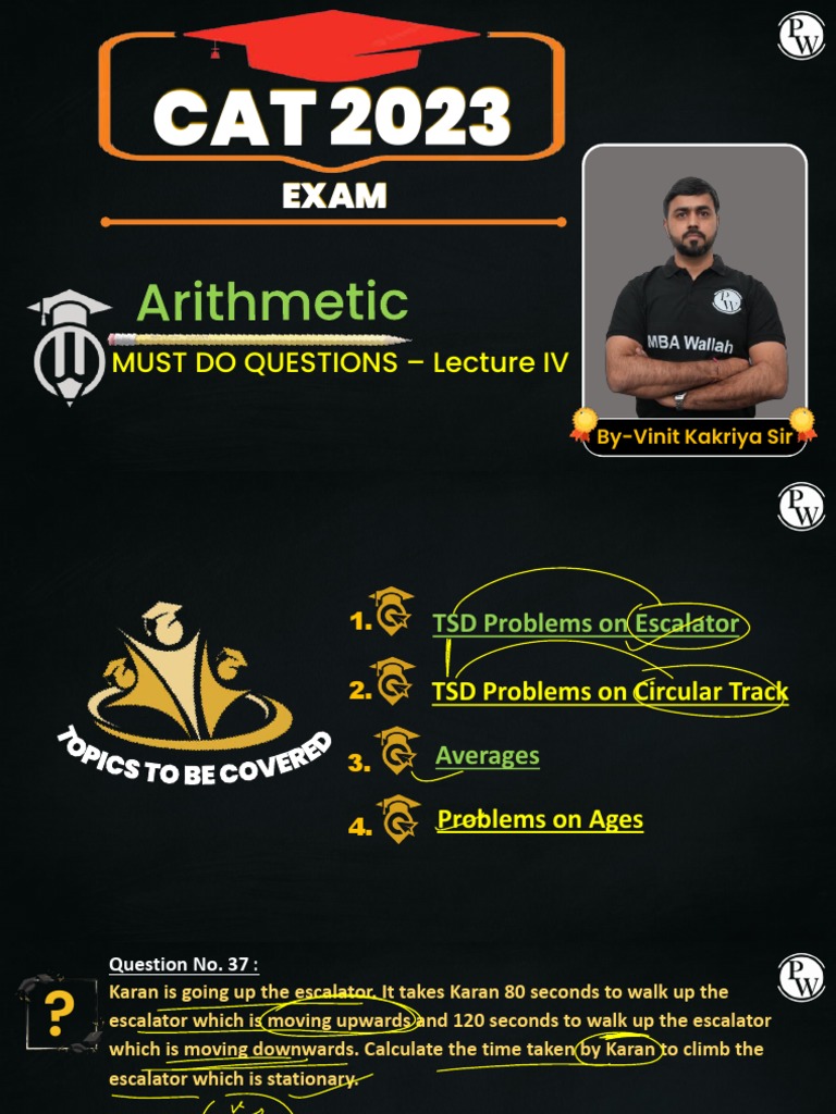 Arithemetic 04 - Class Notes - MUST DO QUESTIONS - CAT and OMET | PDF ...