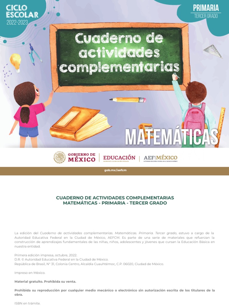 Primaria Tercero Mate FINAL IMPRENTA | PDF