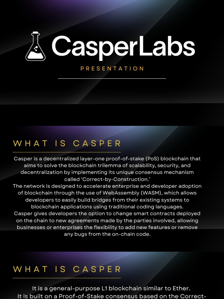 Whether You Should Invest in Casper is a Personal Decision Only You Can Make Depending on Your ...