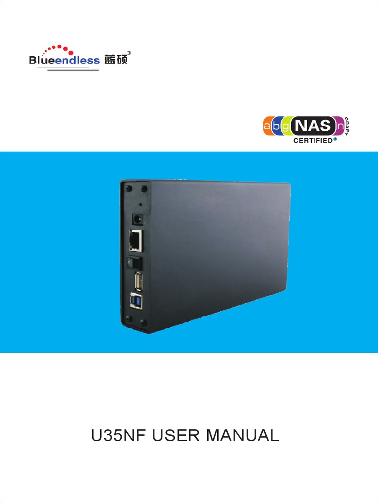 Manual Nas Blueendless | PDF | Usb | Mobile App