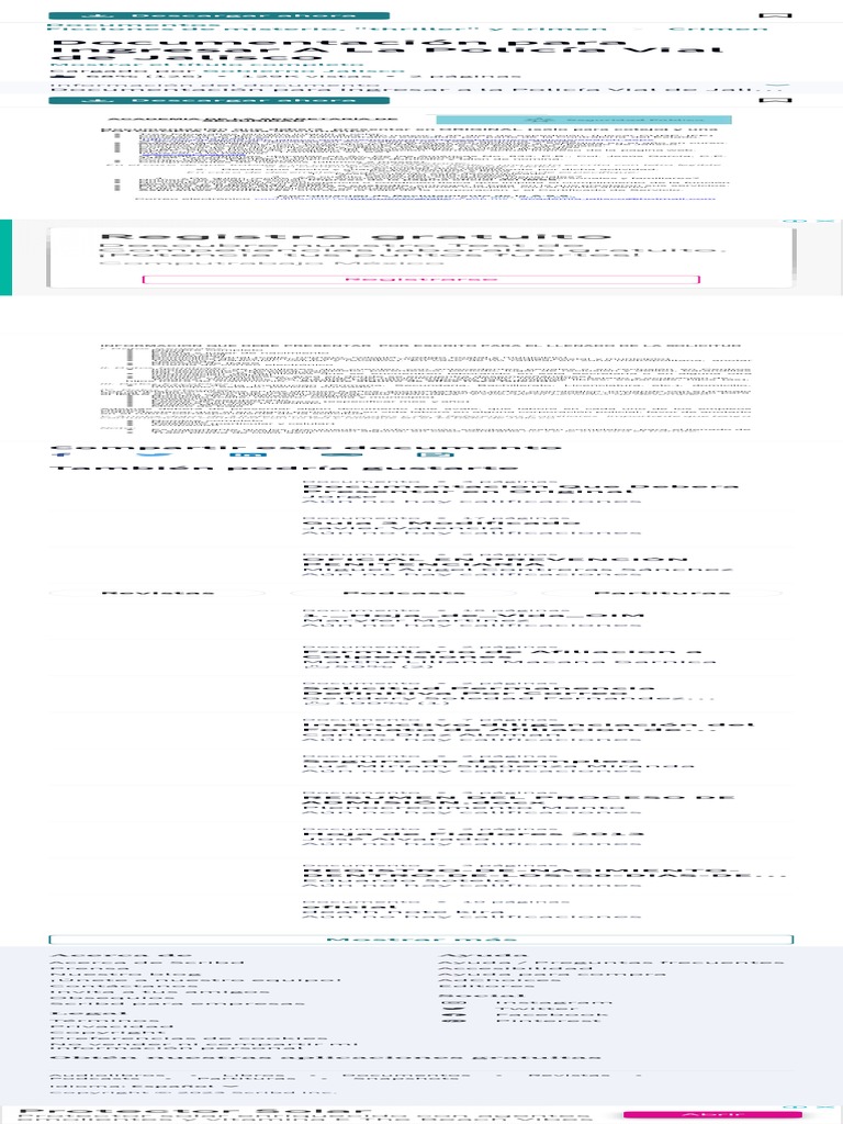 Documentación Para Ingresar a La Policía Vial de Jalisco PDF Gobierno Thriller y Crimen | PDF ...