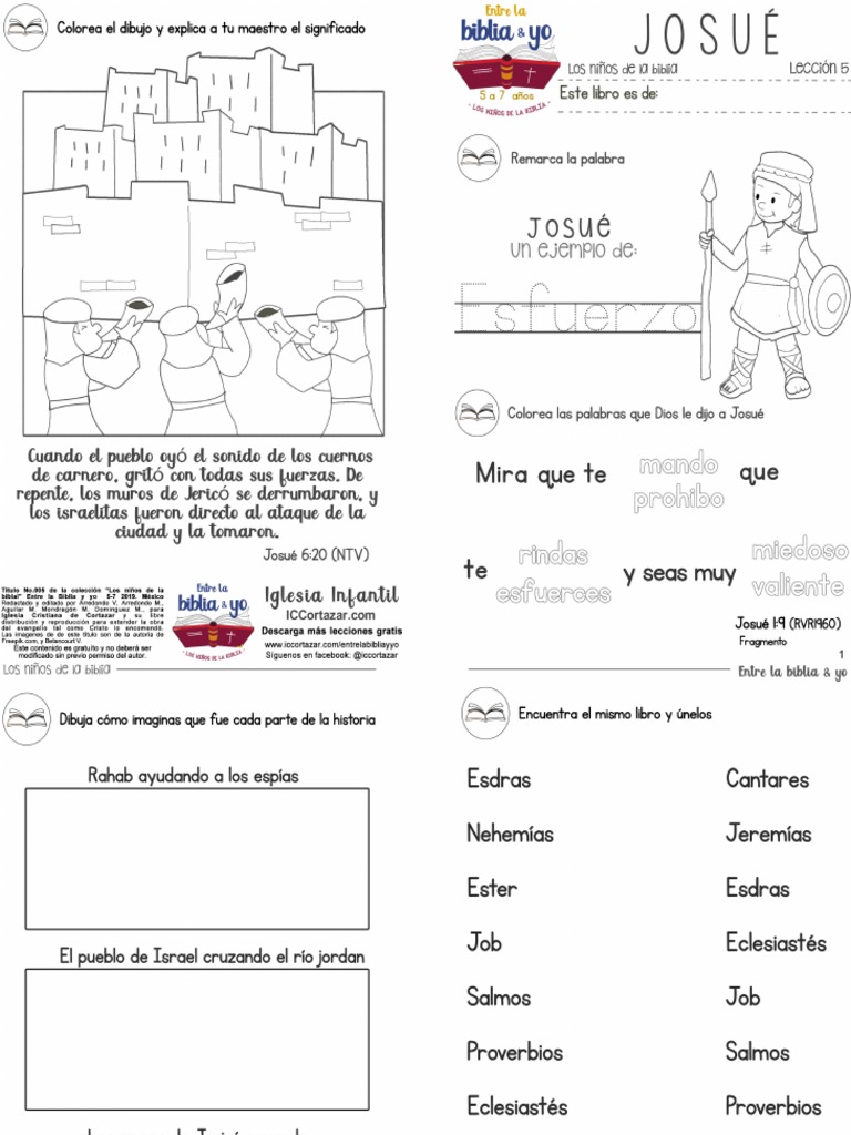 005 Josué - Esfuerzo | PDF | Joshua | Biblia