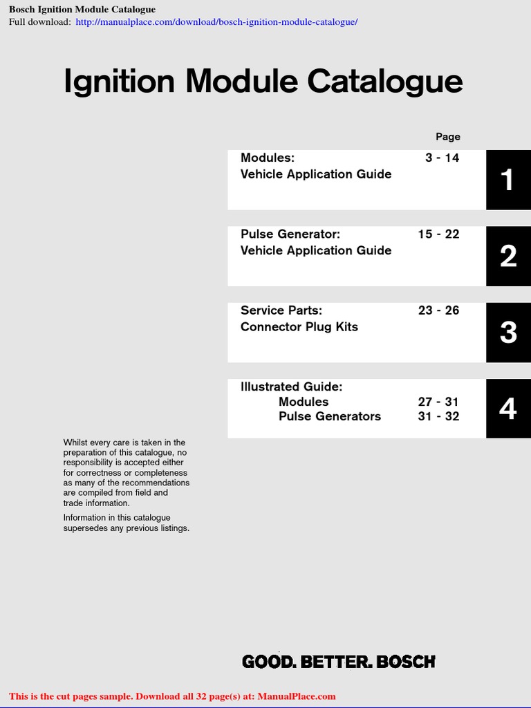 Bosch Ignition Module Guide | PDF | Computers