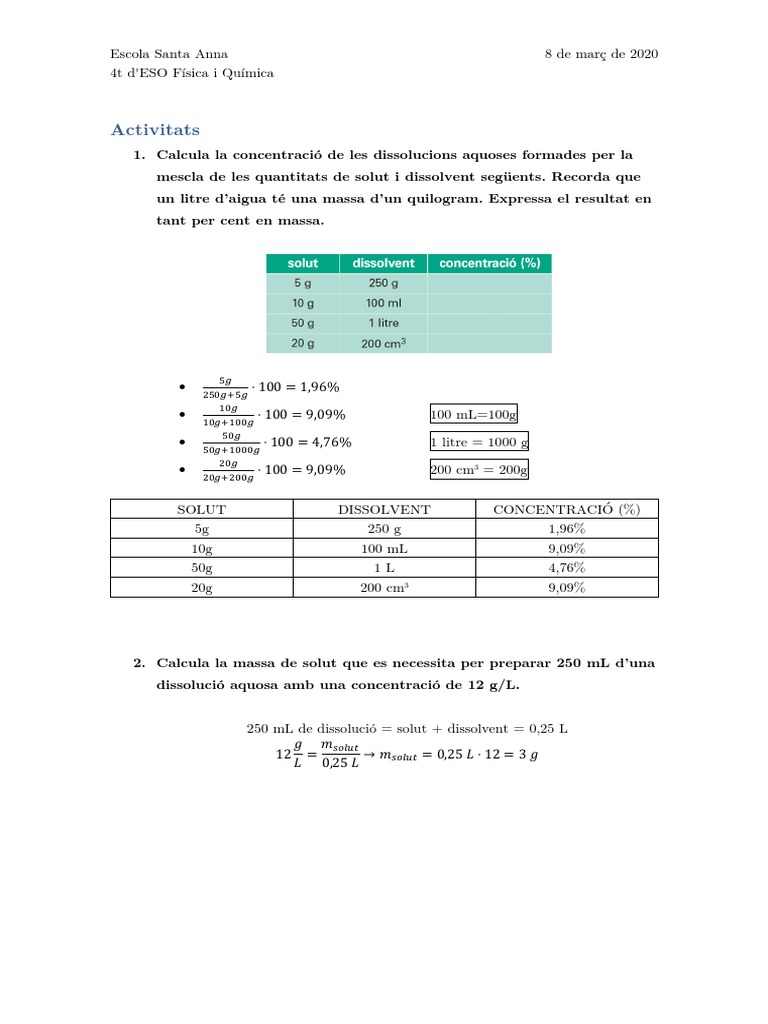 Fitxa3 (Solucions) | PDF