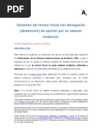 Dictamen Con Salvedad | PDF | Auditoría | Estado financiero