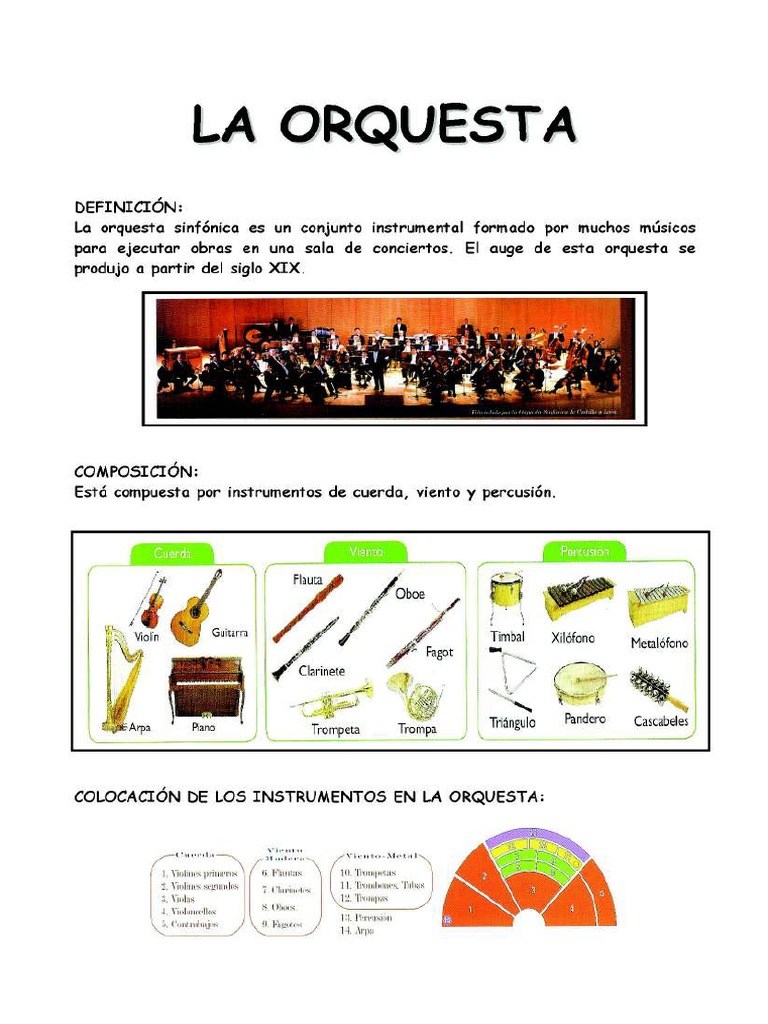 LA ORQUESTA SINFONICA | PDF